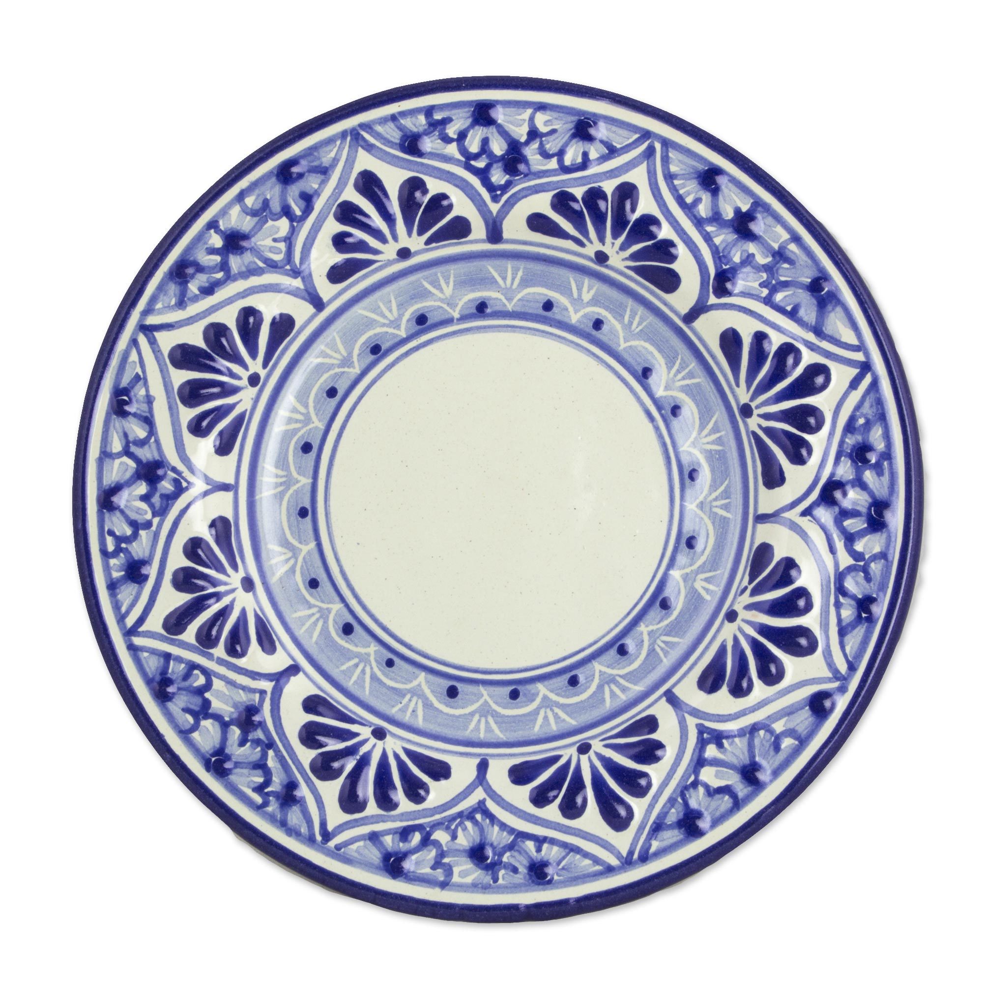 UNICEF Market | Mexican Blue Talavera Style Ceramic Cups and Saucers ...