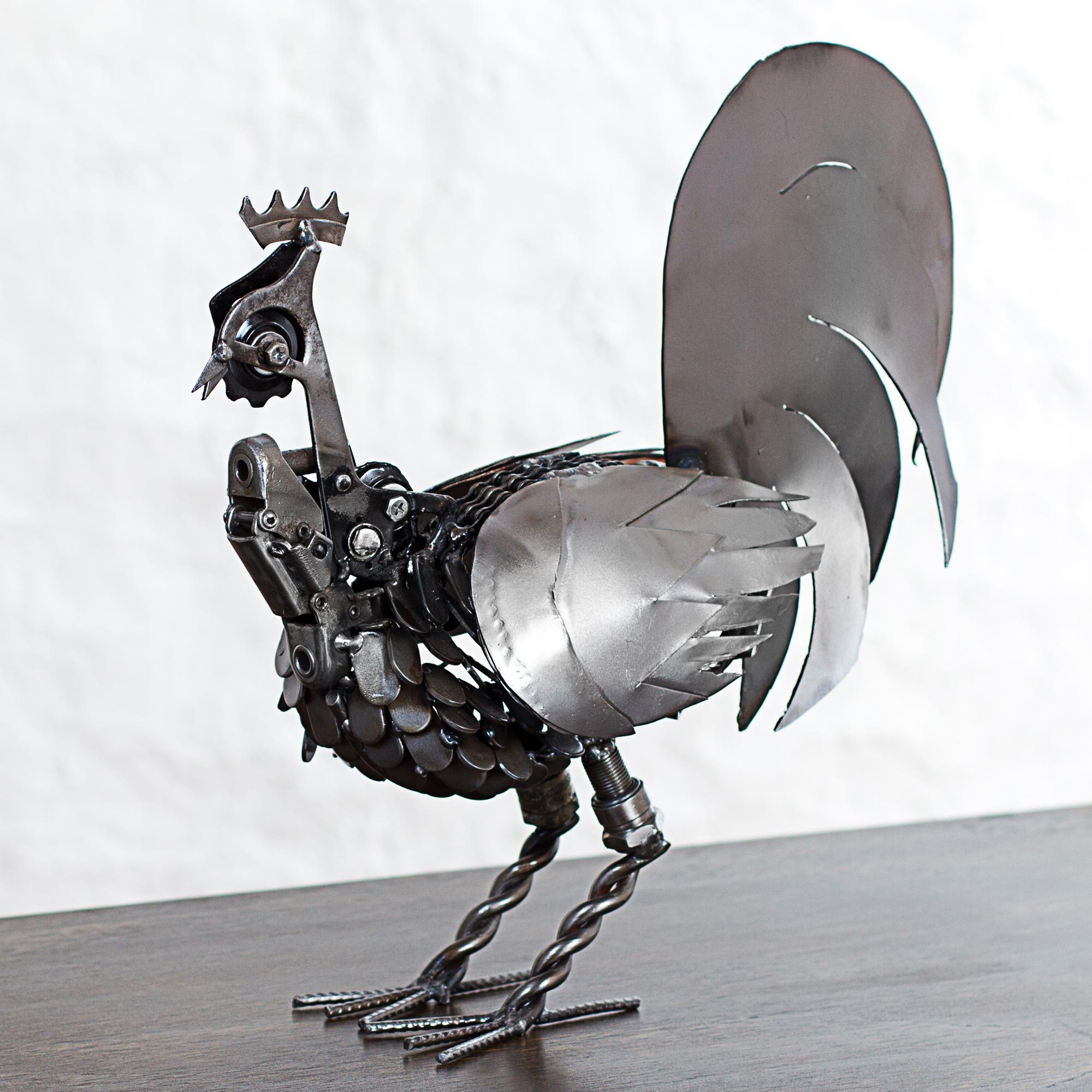UNICEF Market | Upcycled Auto Part Sculpture of a Rooster from Mexico ...