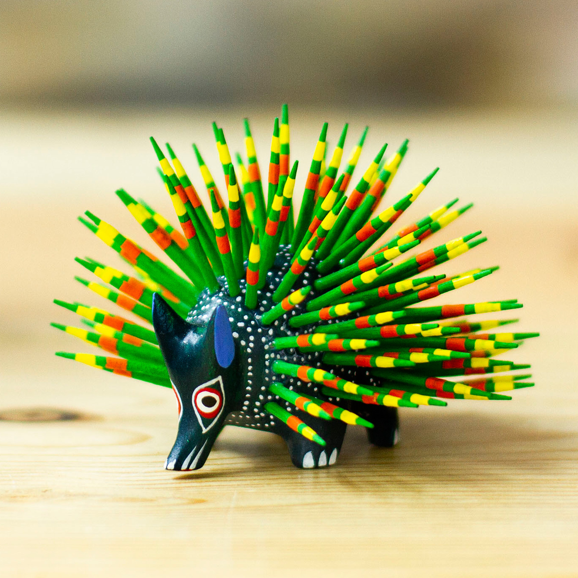 UNICEF Market | Copal Wood and Maguey Mexican Porcupine Sculpture in ...