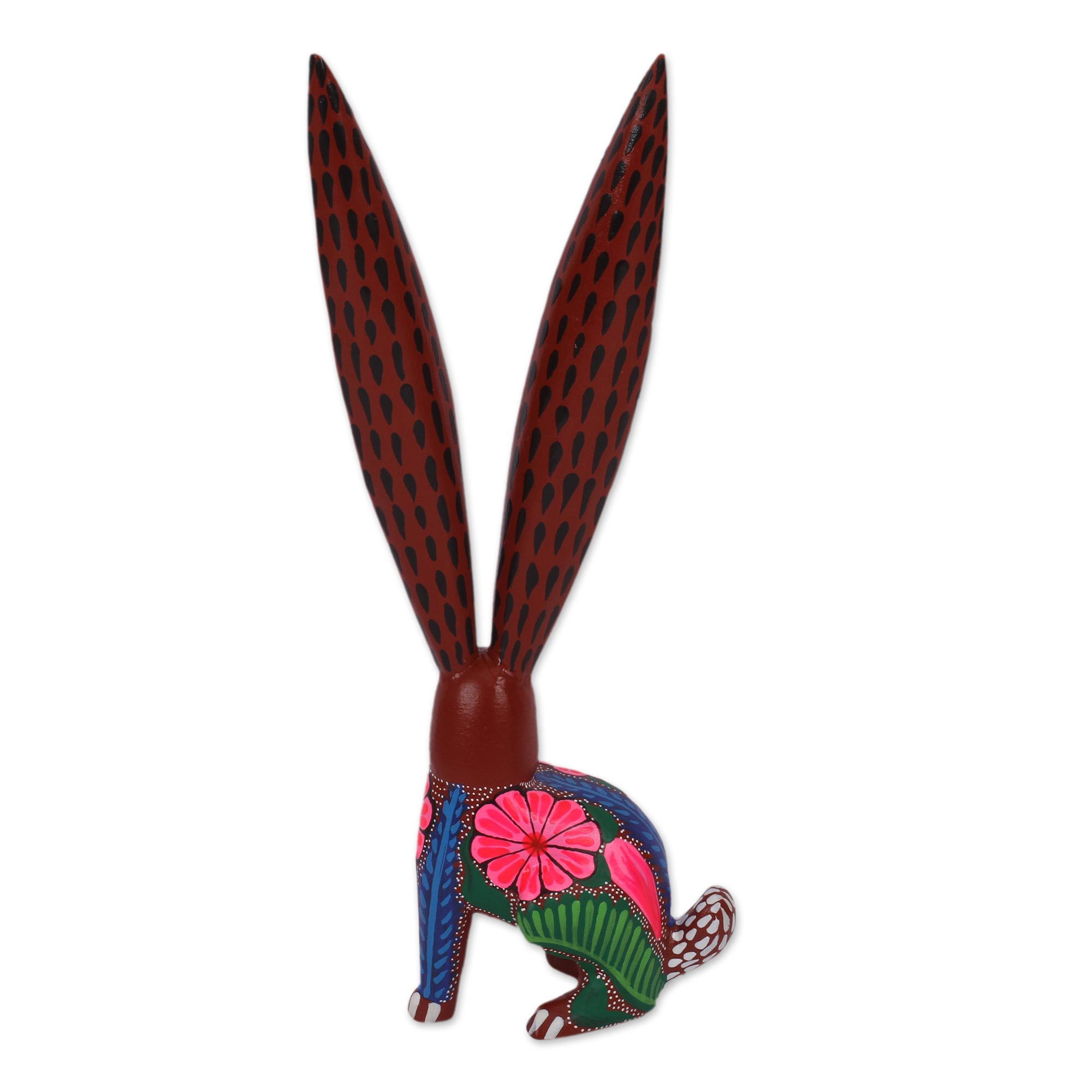 UNICEF Market | Hand-Painted Wood Alebrije Rabbit Sculpture from Mexico ...