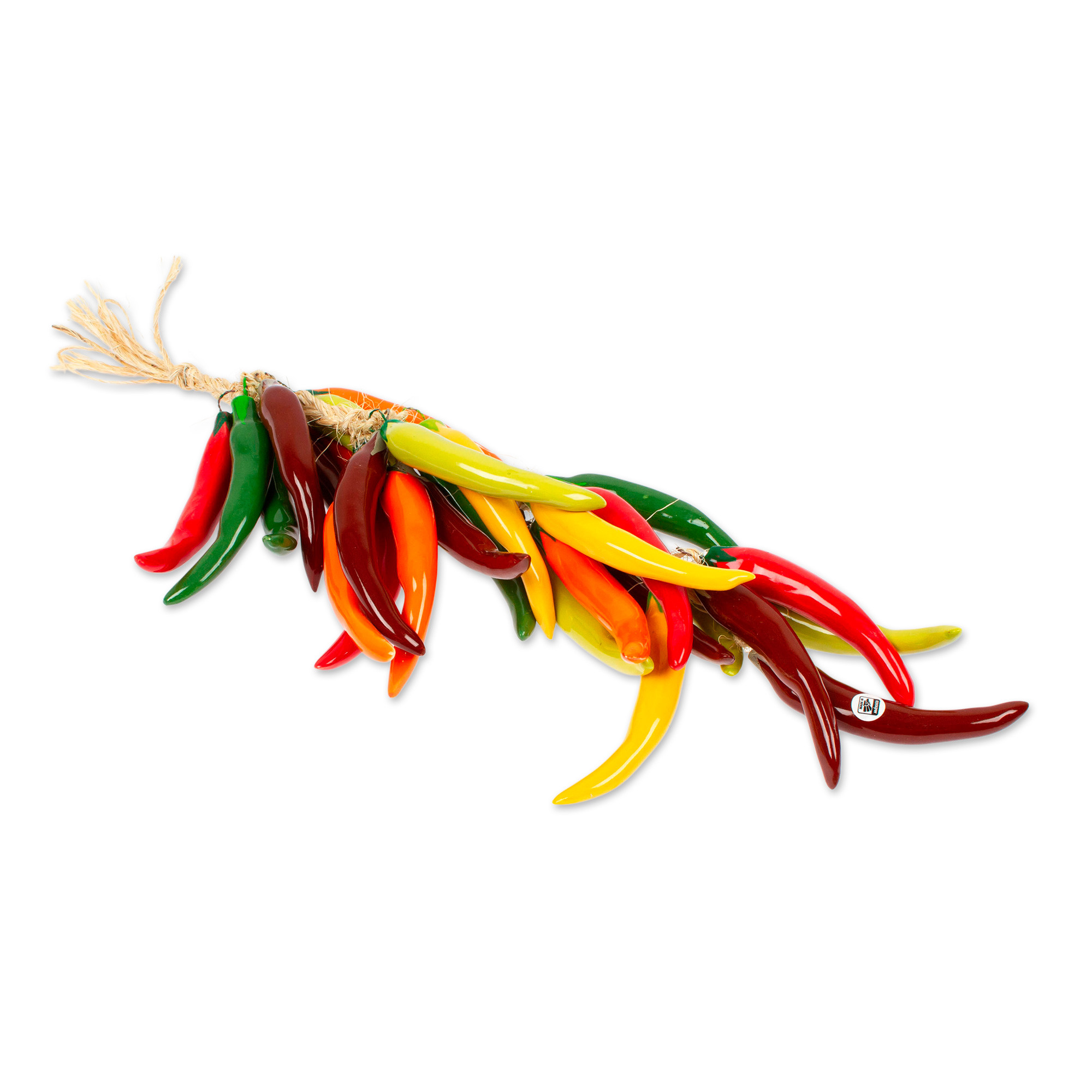 UNICEF Market | Ceramic Chili Pepper Ristra from Mexico - Chili Bunch