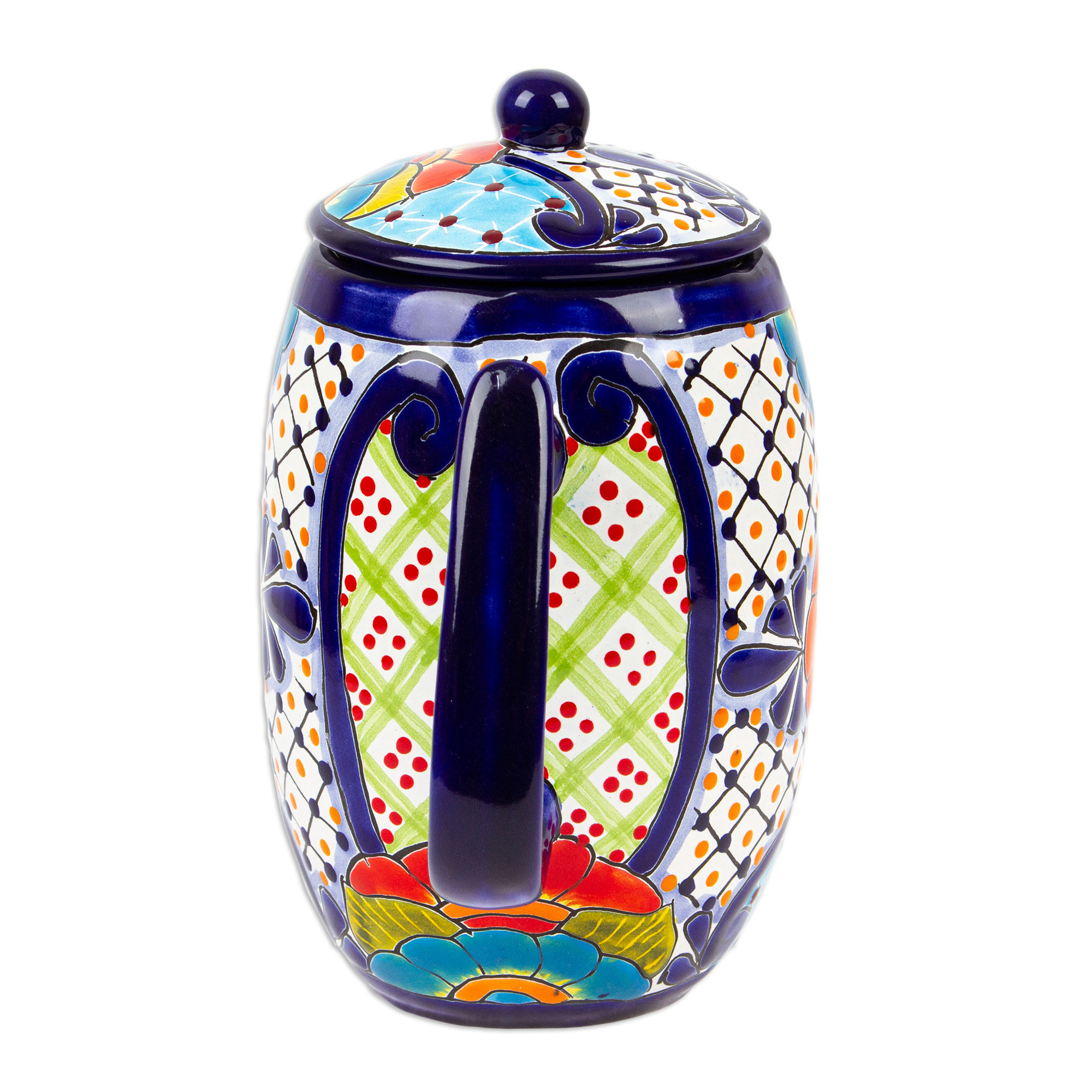 UNICEF Market | Hand-Painted Talavera Style Ceramic Coffee Pot from ...