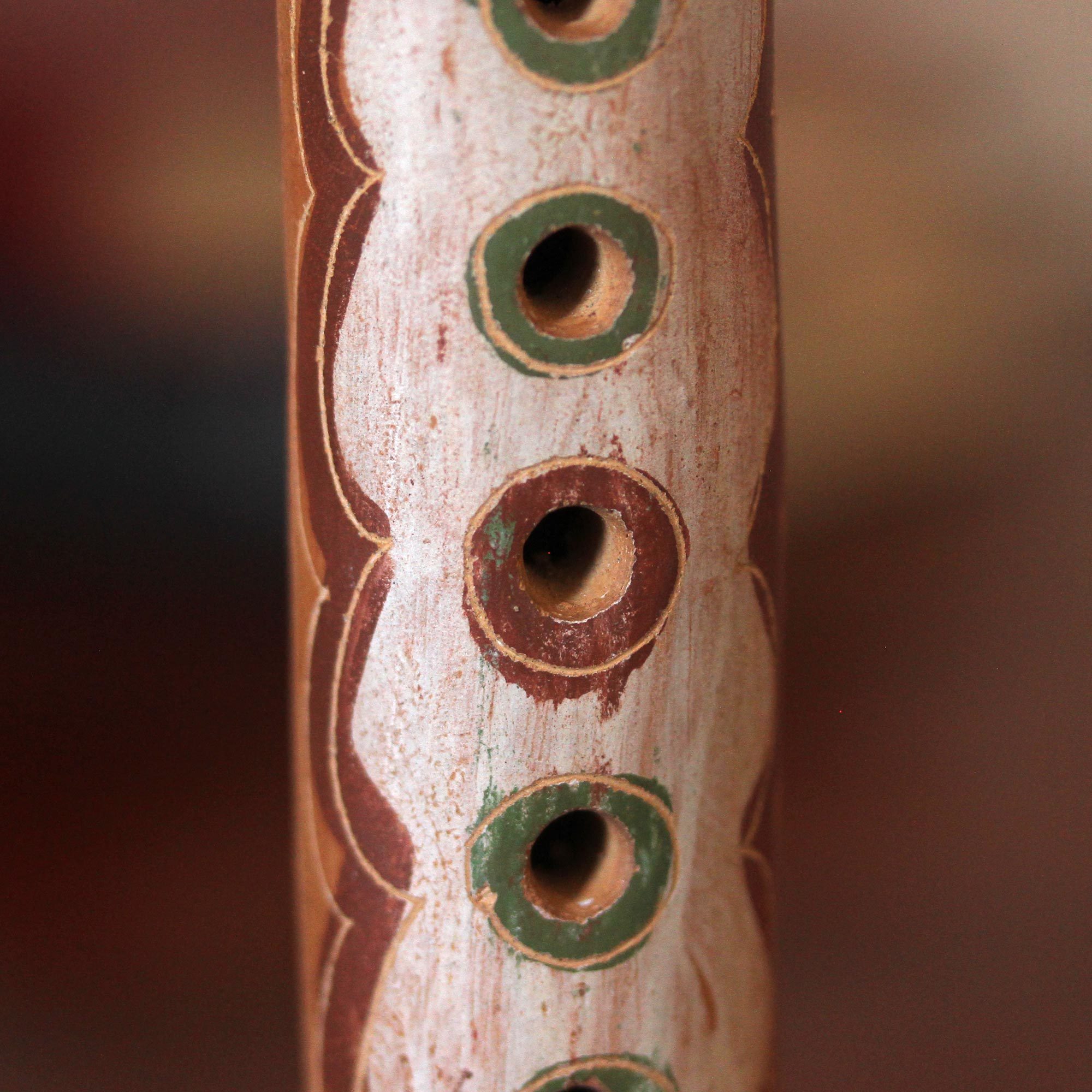 Ceramic Flute from Mexico with Pre-Hispanic Designs - Pre-Hispanic ...