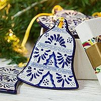 Red Star Shaped Beaded Tree Ornaments from India (Set of 5) - Scarlet ...