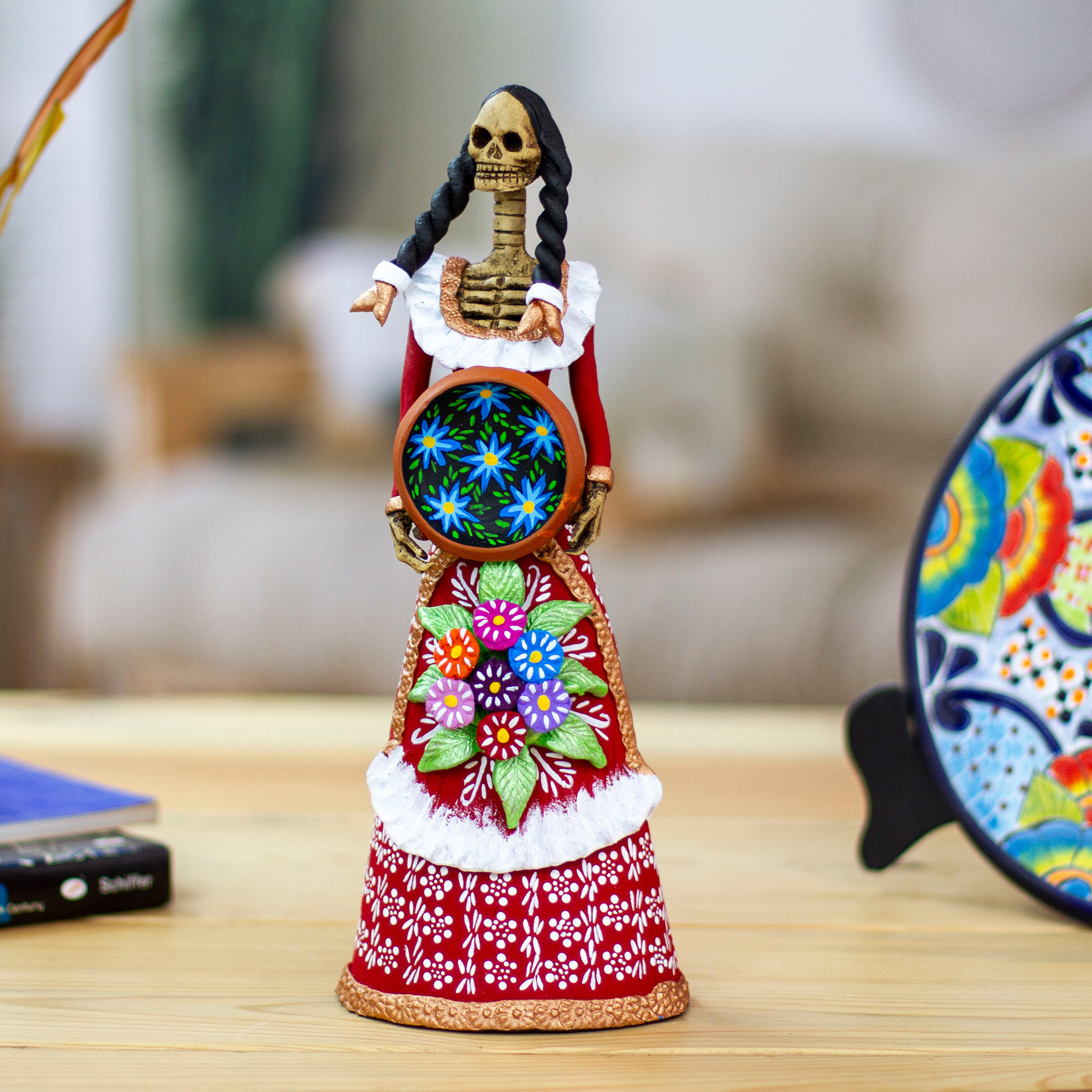 Handmade Catrina Skeleton Sculpture from Mexico - La Catrina Francisca ...