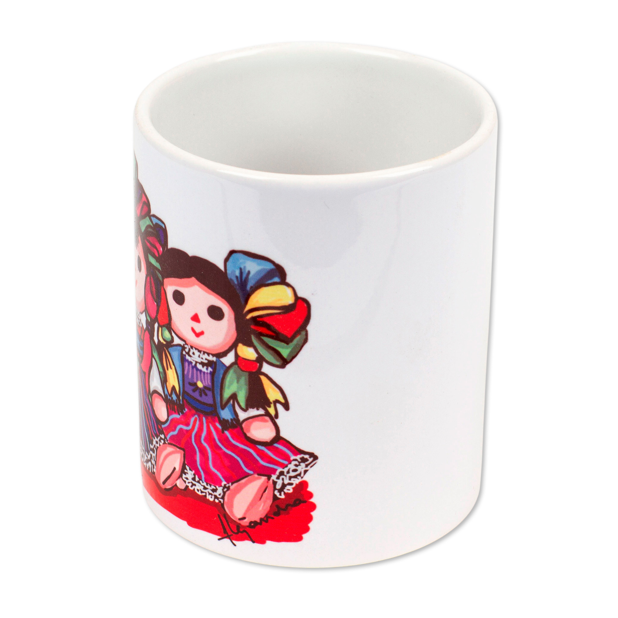 UNICEF Market | Ceramic Mug with Painting Print of Maria Dolls - Maria ...