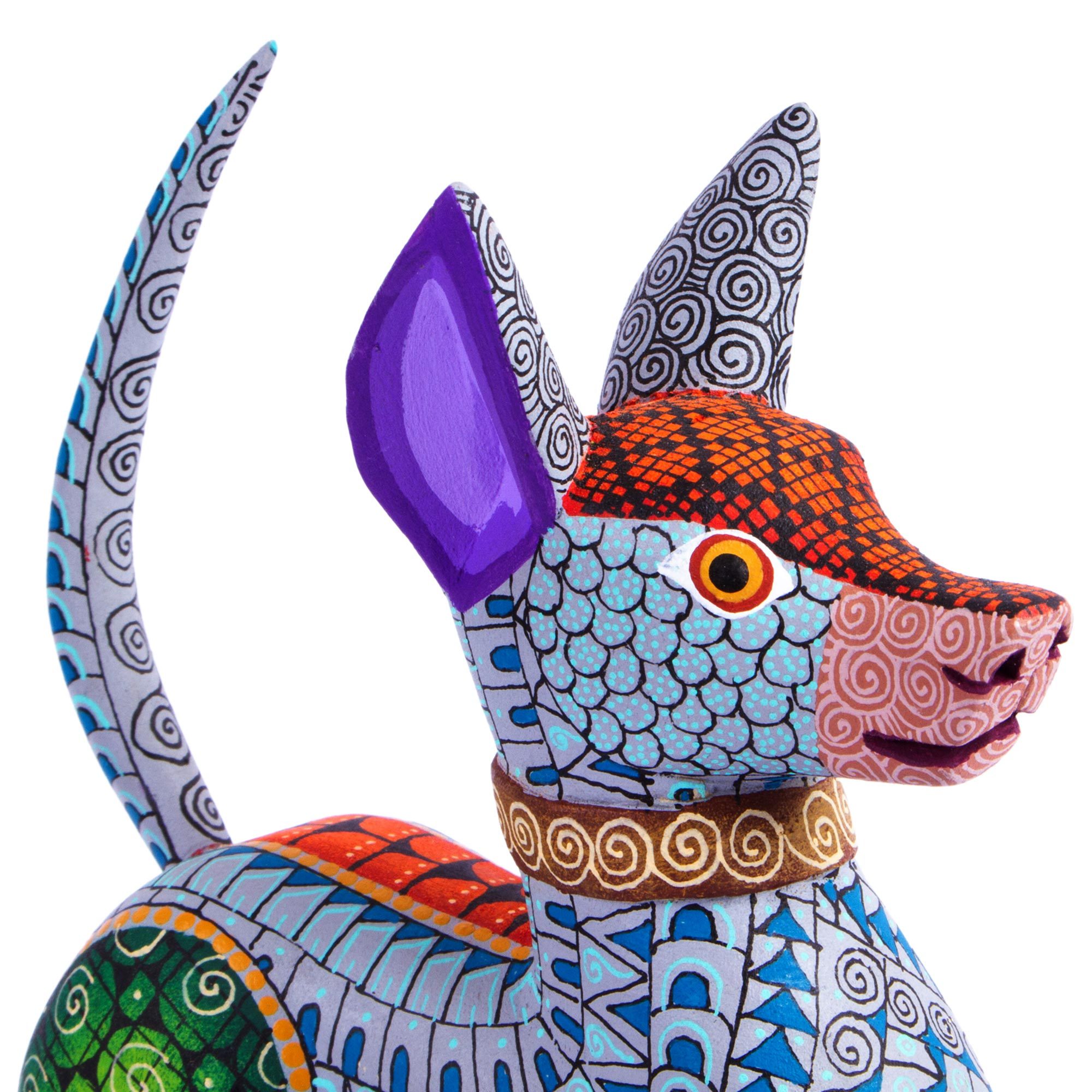 UNICEF Market | Blue Copal Wood Mexican Hairless Dog Alebrije from ...