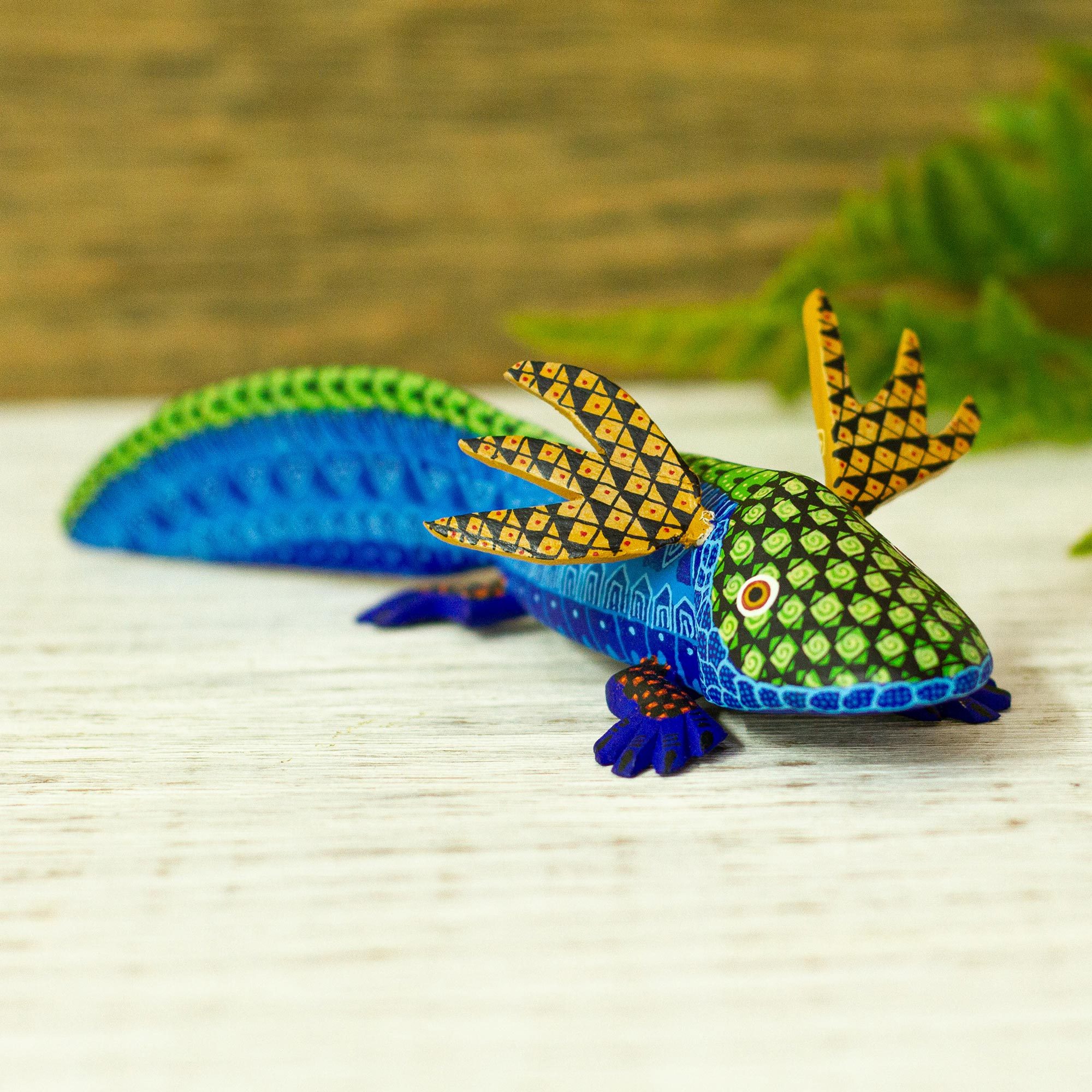 UNICEF Market | Alebrije Axolotl Sculpture - Amazonian Axolotl