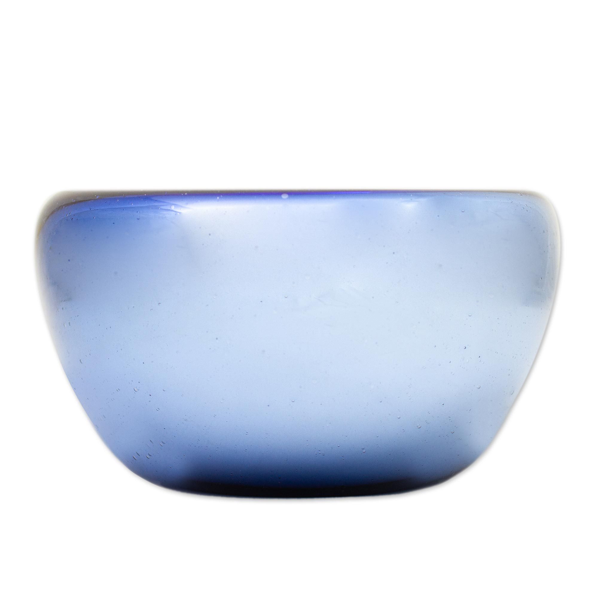 UNICEF Market | Blue Reflective Blown Glass Bowl from Recycled Glass ...