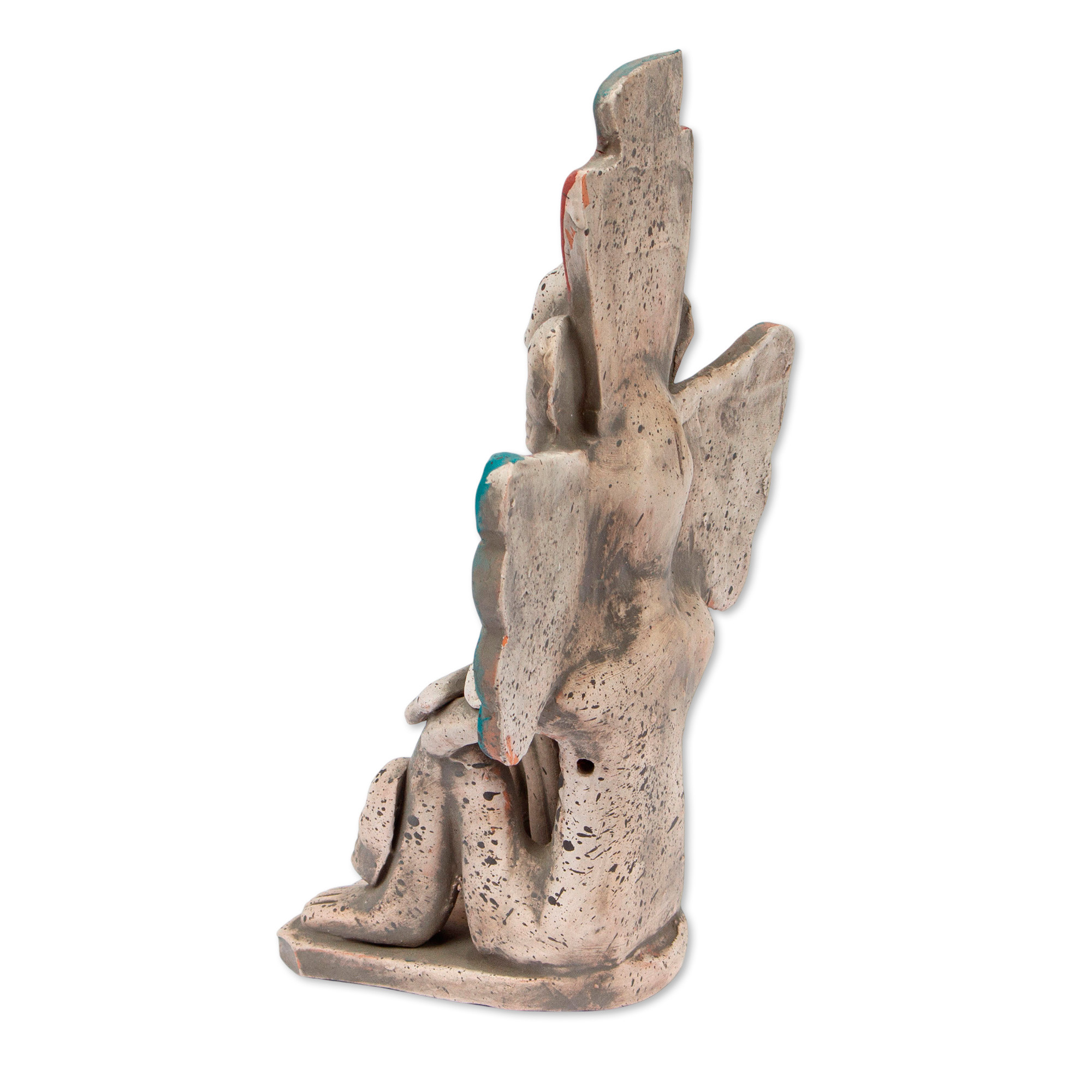 Aztec Archaeology Ceramic God of the Underworld Sculpture - Mixtec God ...