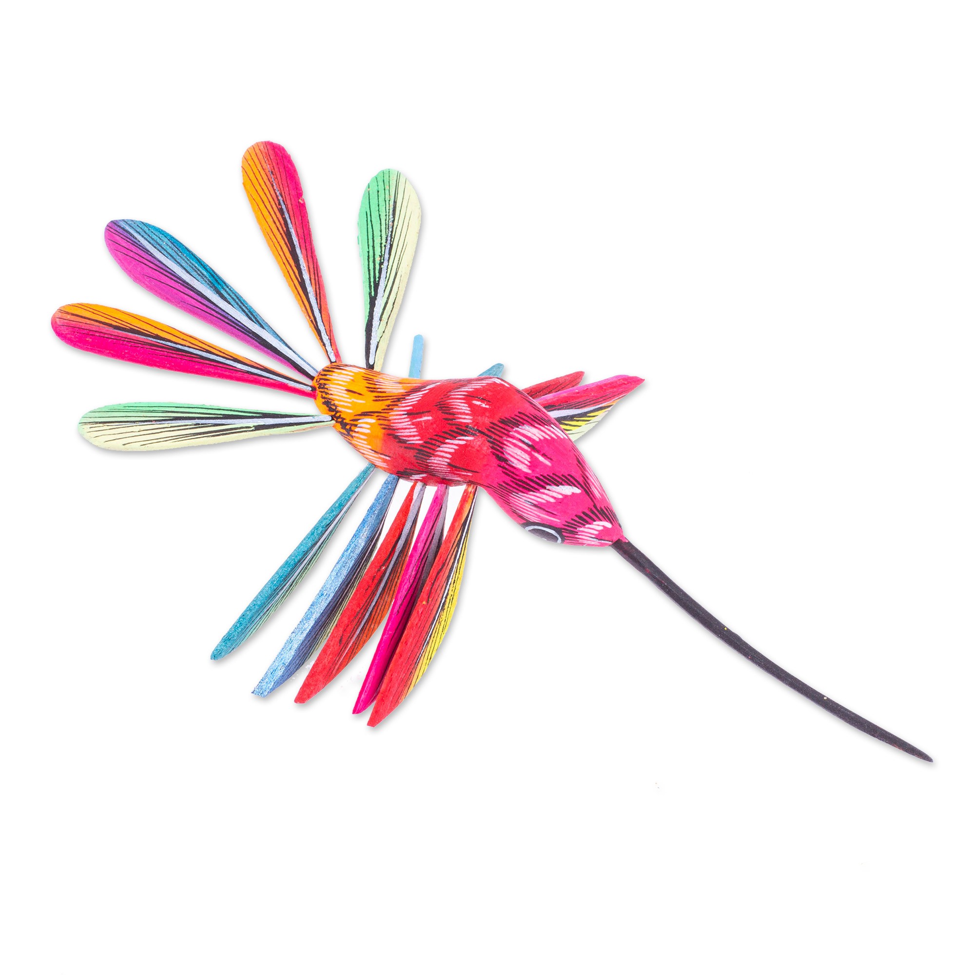 UNICEF Market | Hand-Painted Carnation Copal Wood Alebrije Bird ...