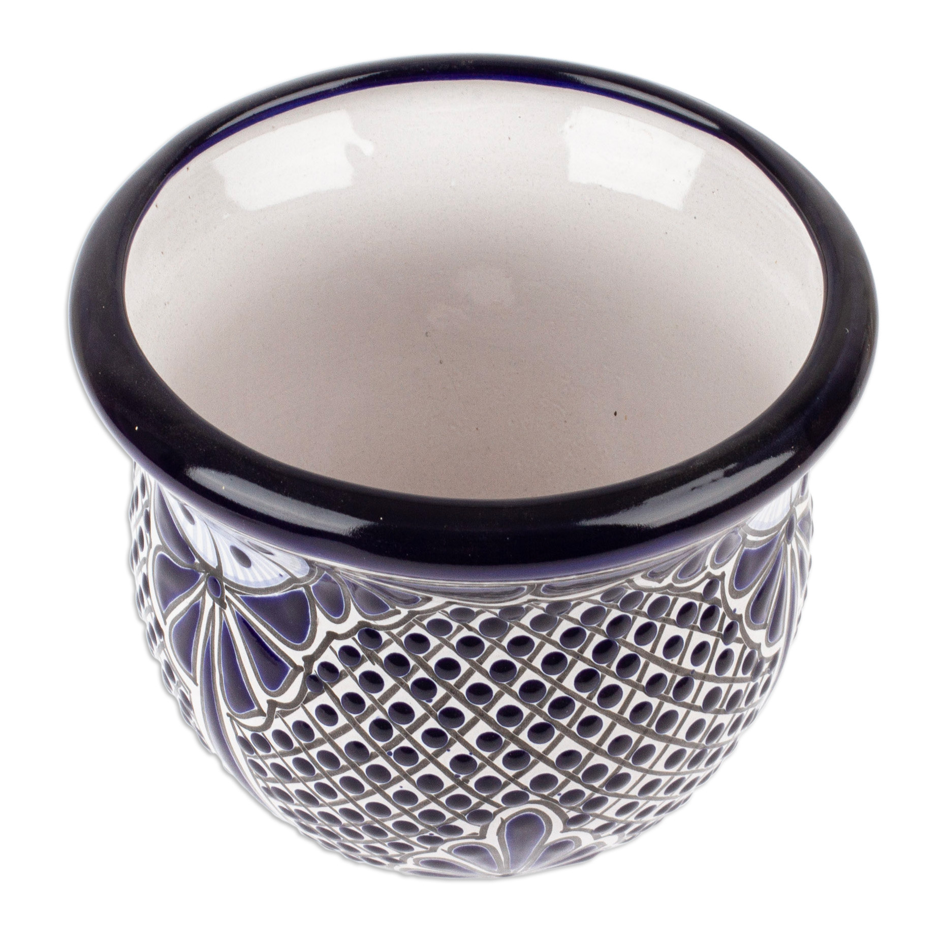 Classic Vase-Shaped Indigo Ceramic Flower Pot (Large) - Bewitched ...