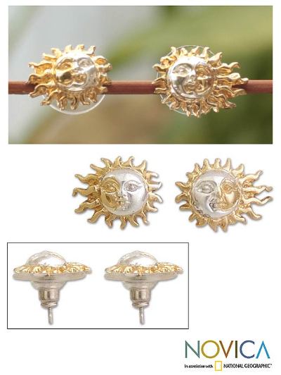 UNICEF Market | Handcrafted Mexican Gold Accent Earrings - Shadows on ...