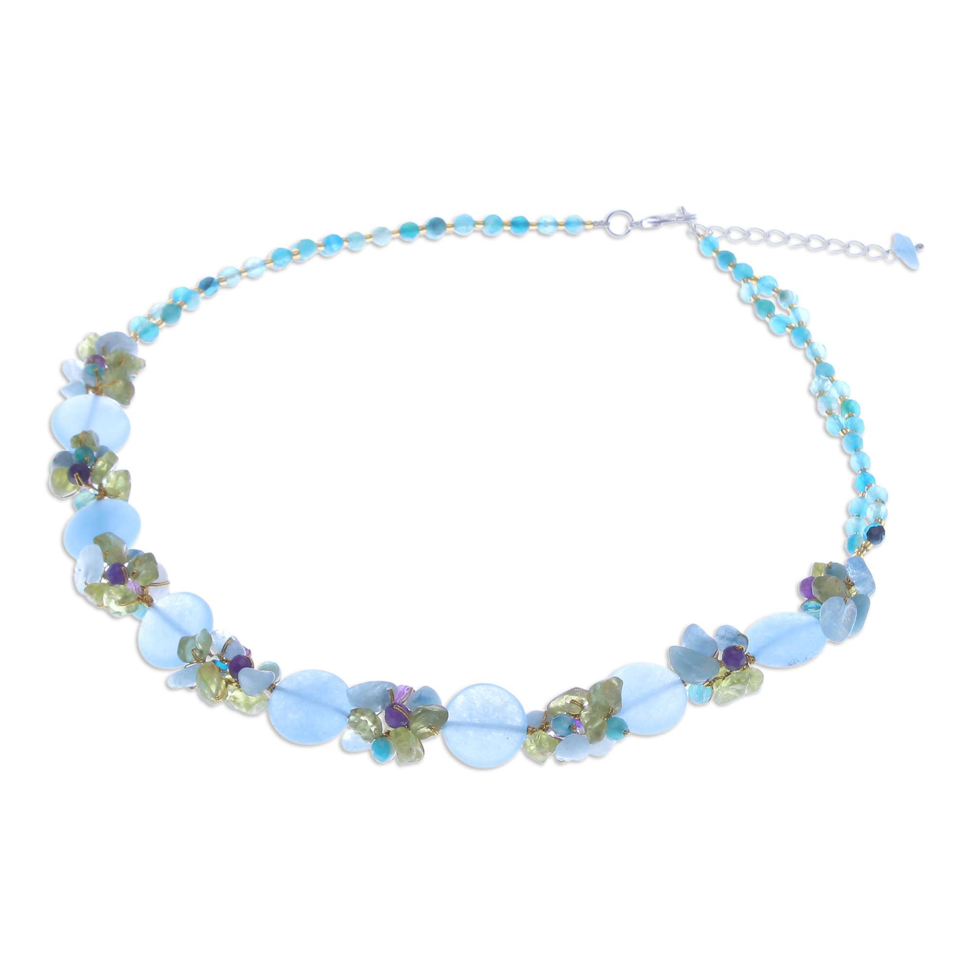 UNICEF Market | Sterling Silver Plated Blue Multi-Gem Bracelet from ...