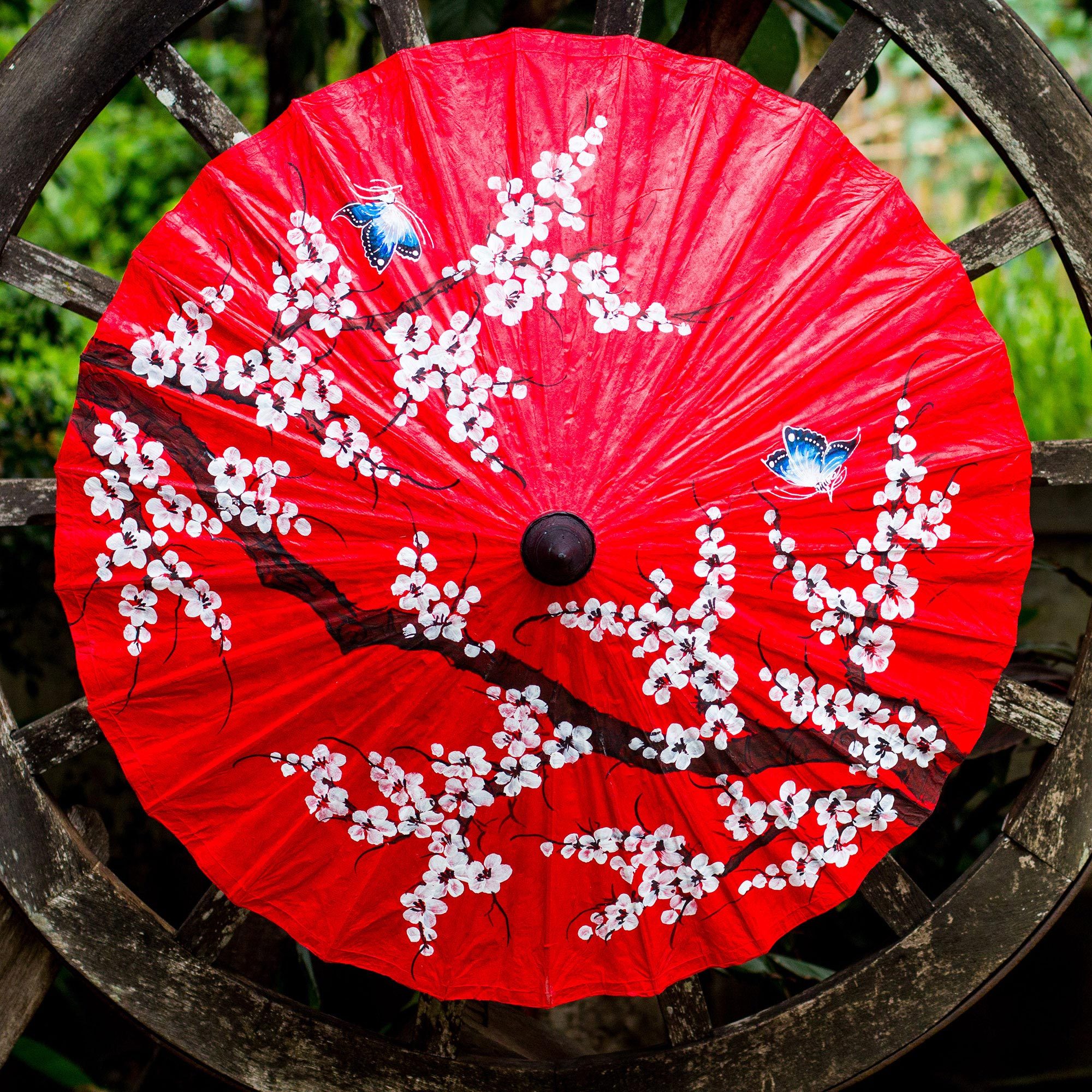 UNICEF Market | Patterned Parasol from Thailand - Thai Blossoms