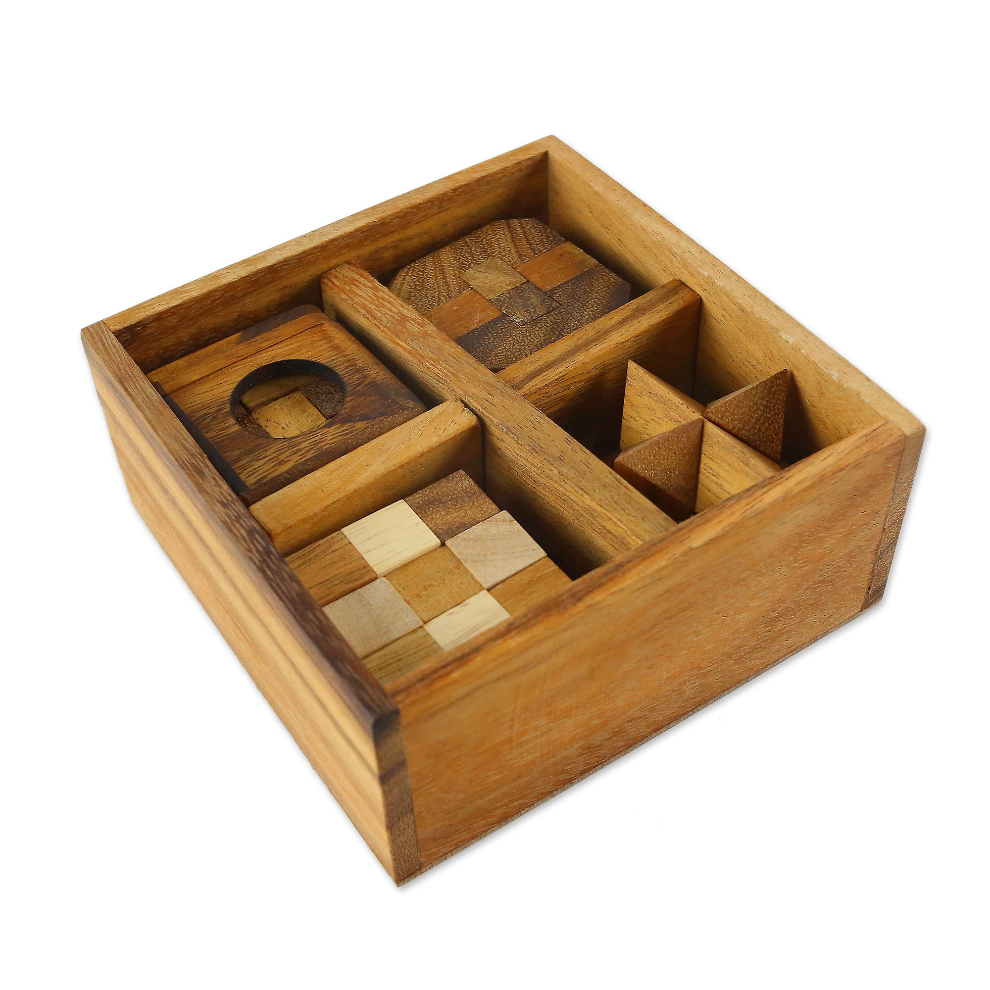 UNICEF Market | Handmade Set of Six Mini Wooden Puzzles from Thailand ...