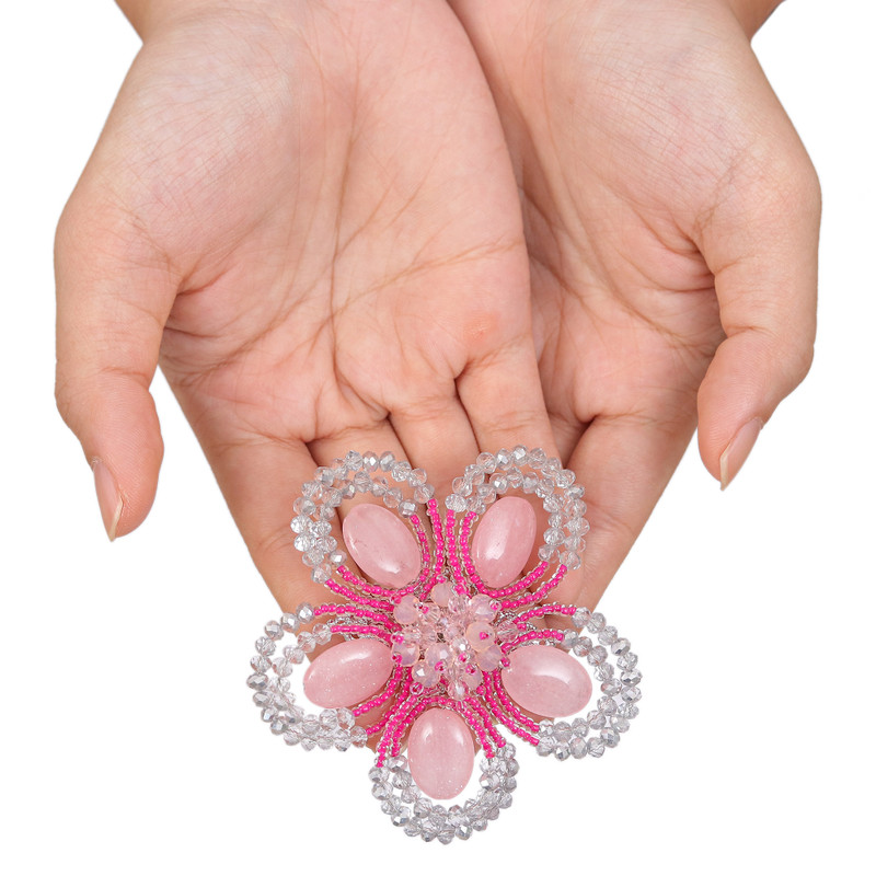 Bright Pink Brooch