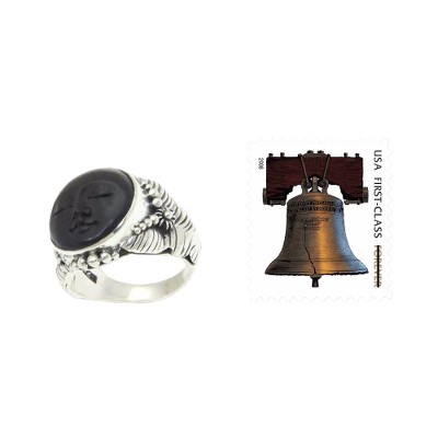 Hand Crafted Ebony Wood and Silver Cocktail Ring - Amun Ra | NOVICA
